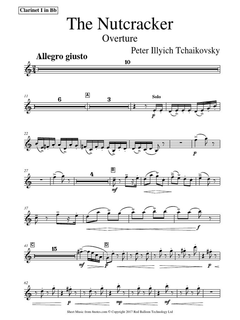 Full Nutcracker Ballet Score Overture cl1 | PDF | Classical Music