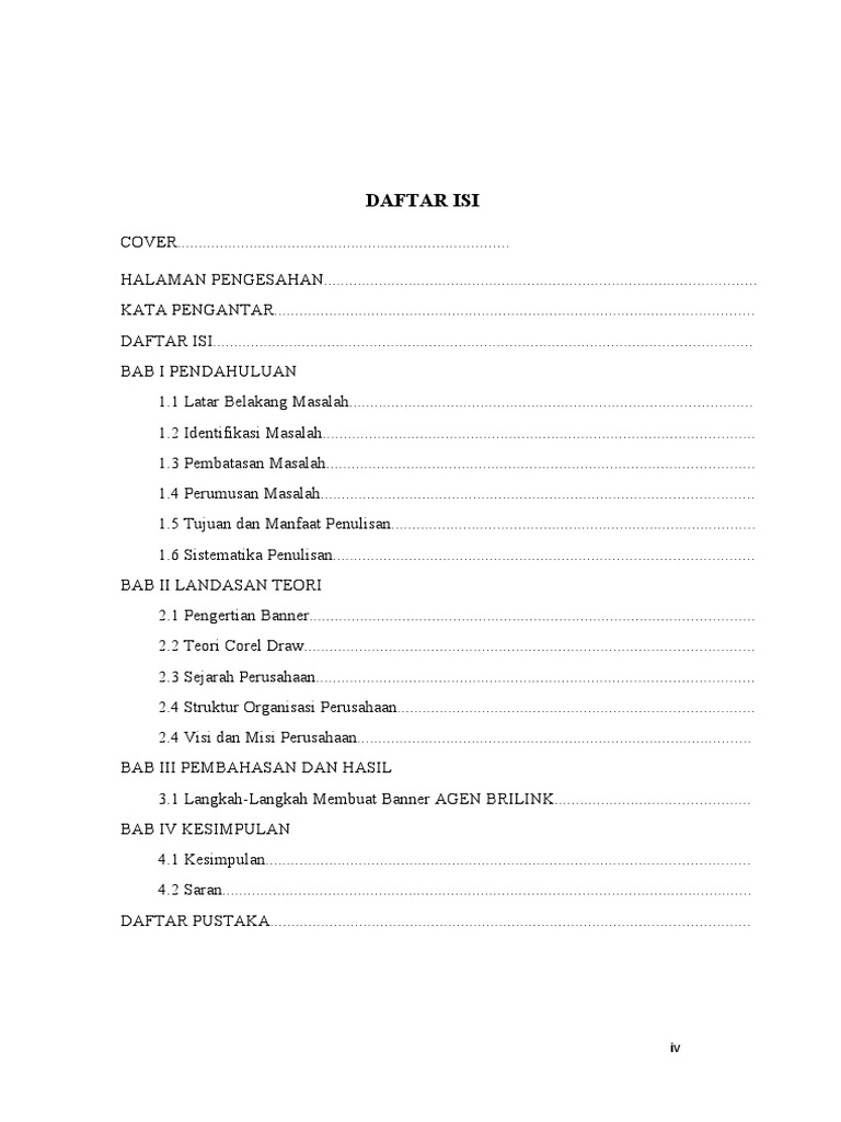 New Daftar Isi | PDF