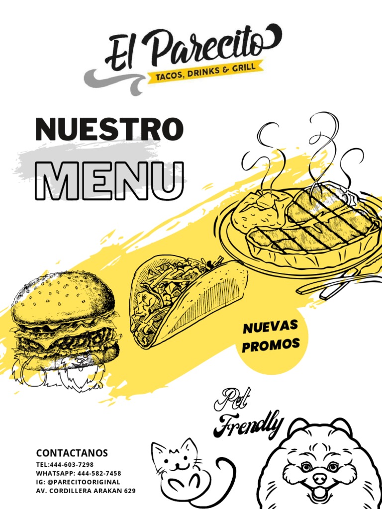 MENU EL PARECITO 2023 QR DYnamic PDF | PDF | Latin American Cuisine ...