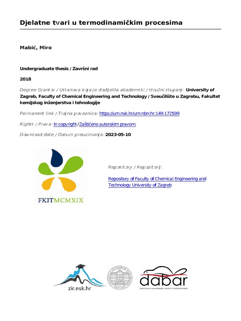 FSB Dipl - Radne Tvari | PDF