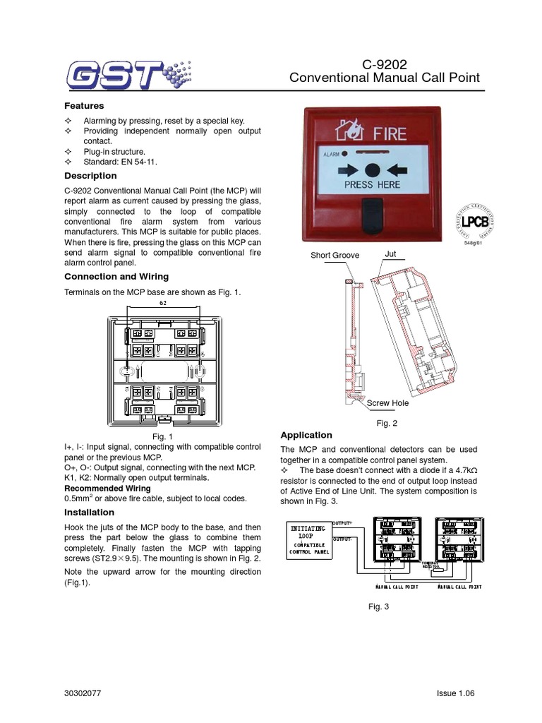 Conventional Manual Call Point Wiring | PDF | Electromagnetism ...