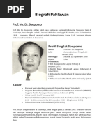 Biografi Dr. Soepomo | PDF