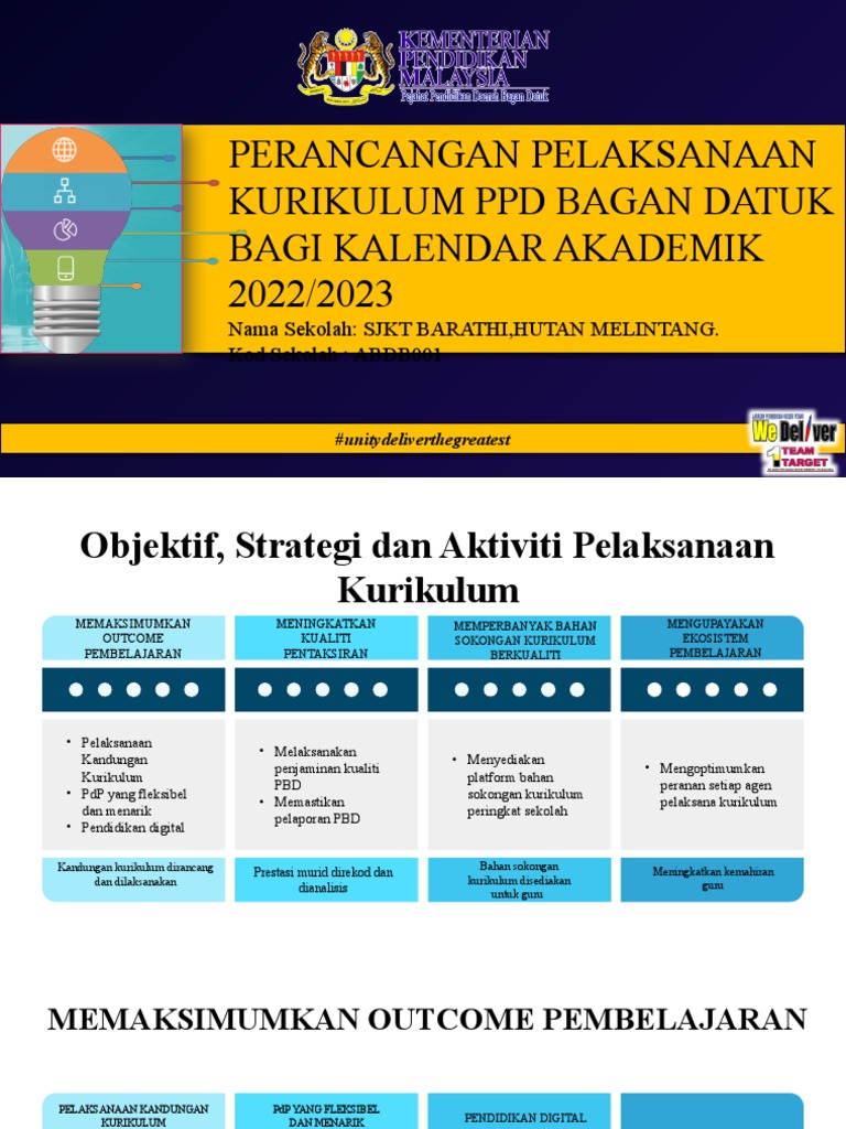 Perancangan Strategik Kurikulum SJKT Barathi | PDF