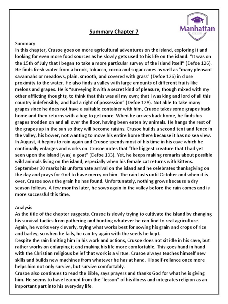 Chapter 7 Summary | PDF | Prayer | Grape