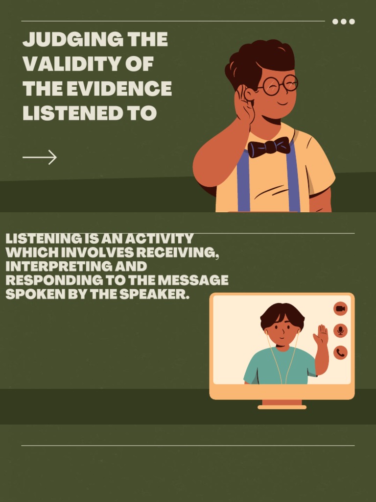 Judging The Validity of The Evidence Listened To | PDF