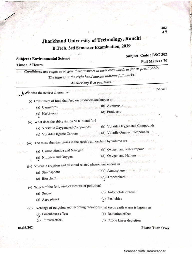 3rd End Sem 2019 PDF | PDF