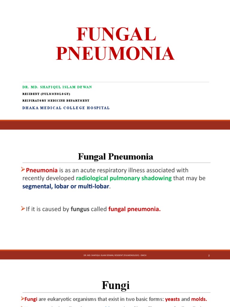 Understanding Fungal Pneumonia Causes | PDF | Wellness