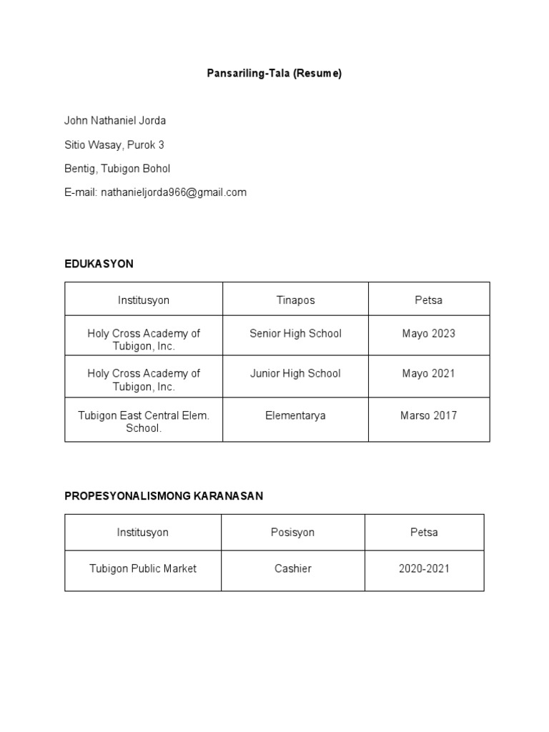 Jorda Nathan Resume | PDF