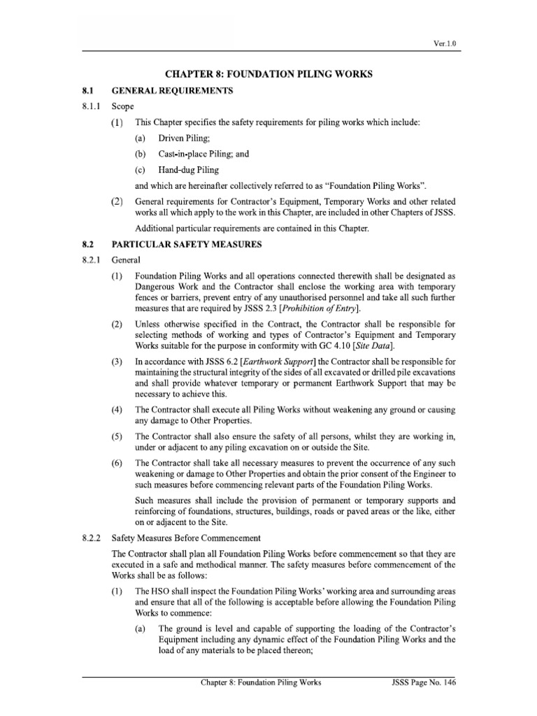 Pile Work Spec | PDF