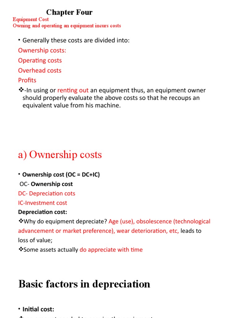 Ch4 Lecture | PDF | Depreciation | Book Value