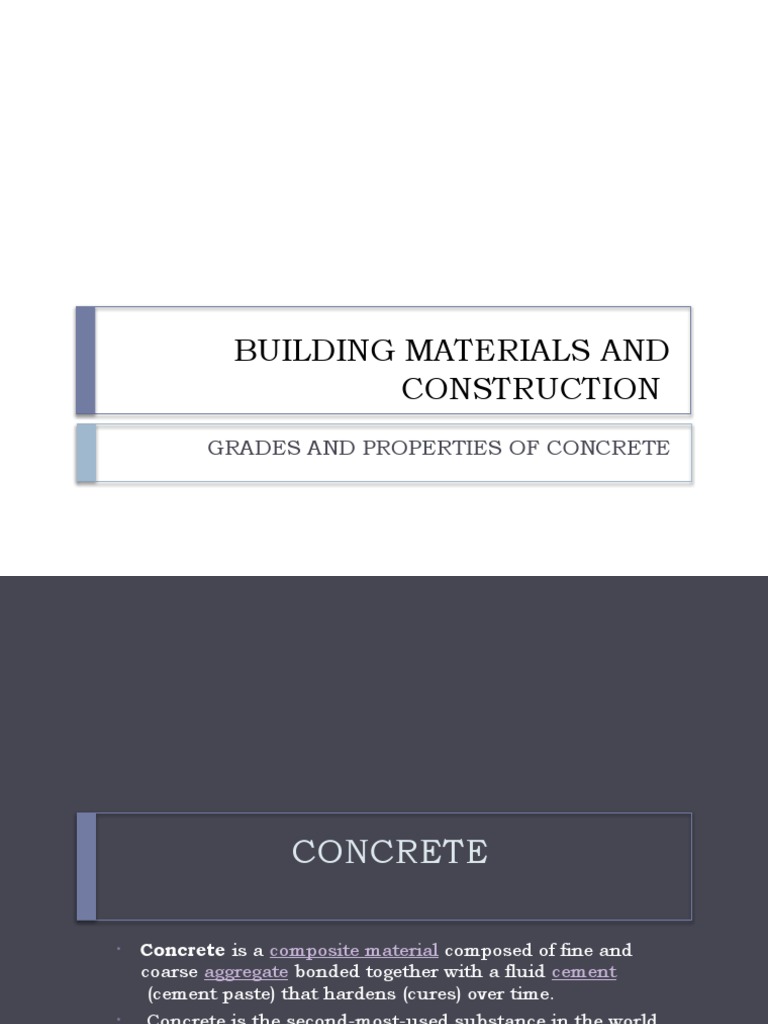 Building Materials and Construction | PDF | Concrete | Pascal (Unit)