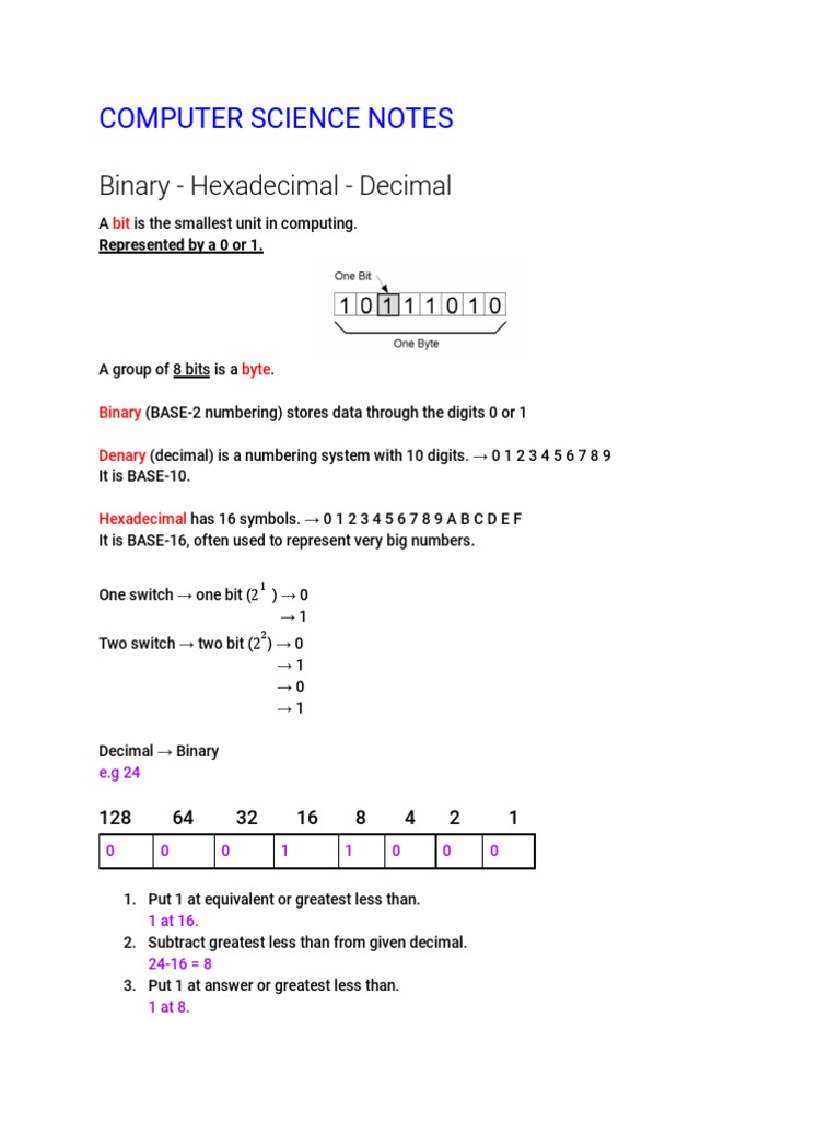 Csnotes Pdf Download Free Pdf Boolean Data Type Integer Computer Science 
