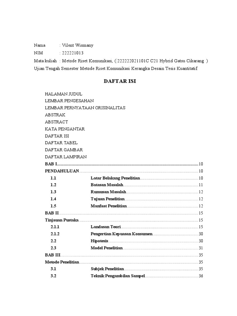 Tugas Mandiri Metode Riset Komunikasi | PDF