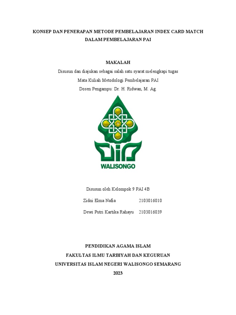 Kel.09 - Metode Index Card Match-2 | PDF