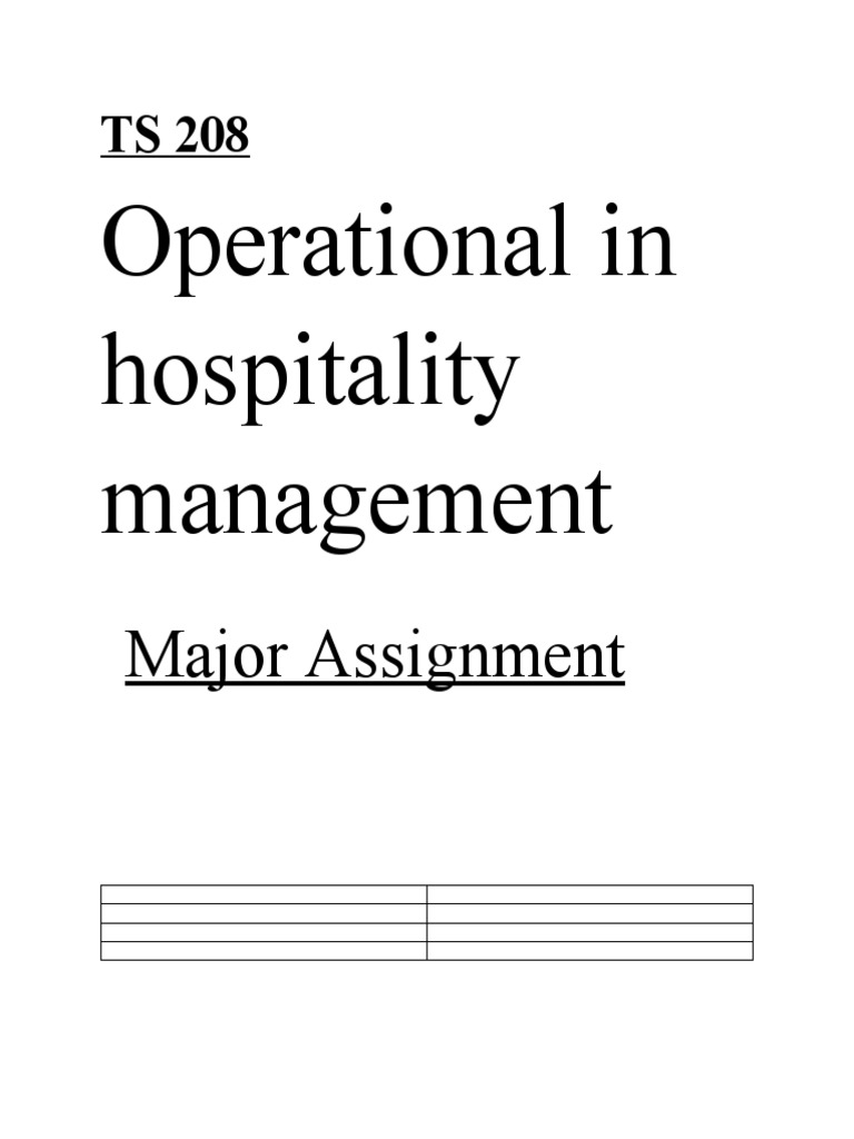 TS 208 MAJOR ASSIGNMENT | PDF