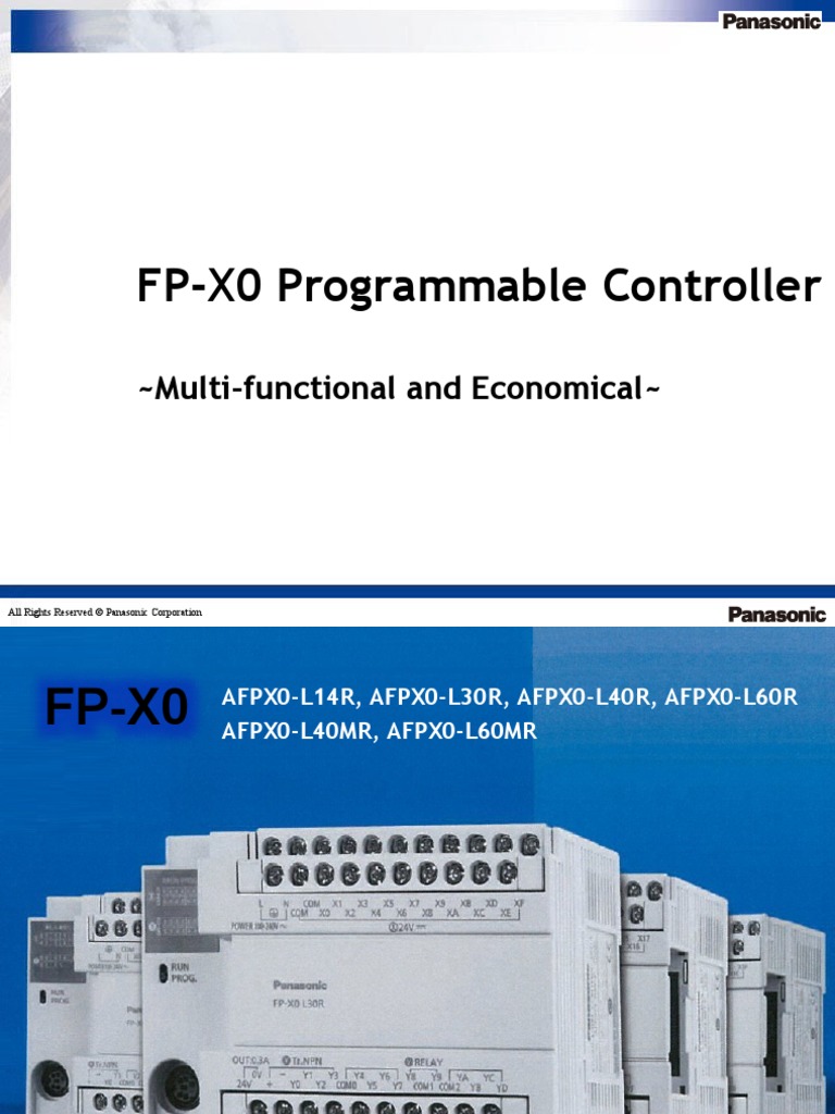 FP-X0 Programmable Controller: Multi-Functional and Economical | Download Free PDF | Input ...