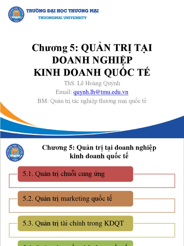 KDQT - Slide Chương 5 - SV | PDF