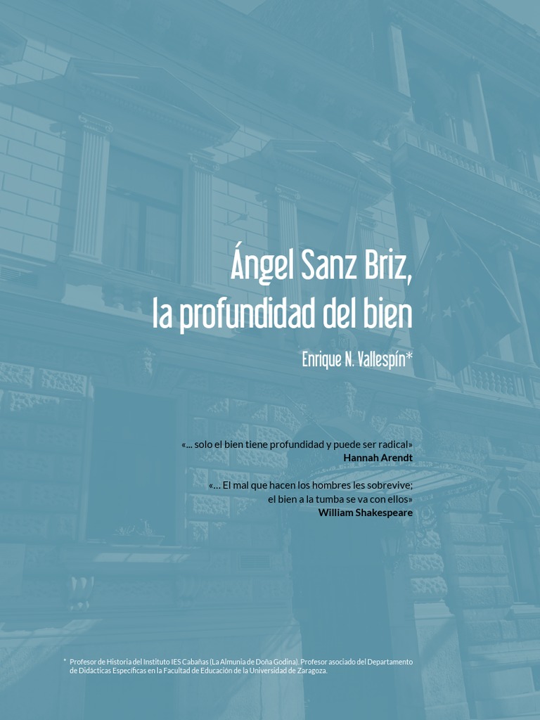 Sanz Briz Memoria y Personaje | PDF | Alemania nazi | El Holocausto