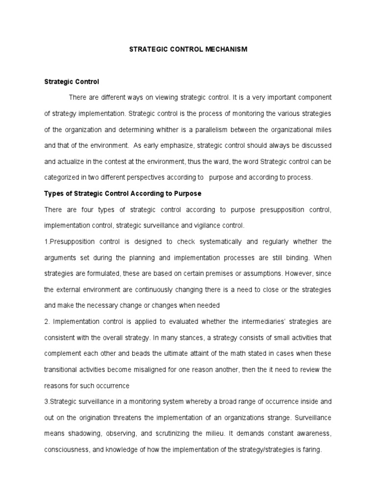 Strategic Control & Metrics Guide | PDF | Revenue | Investing