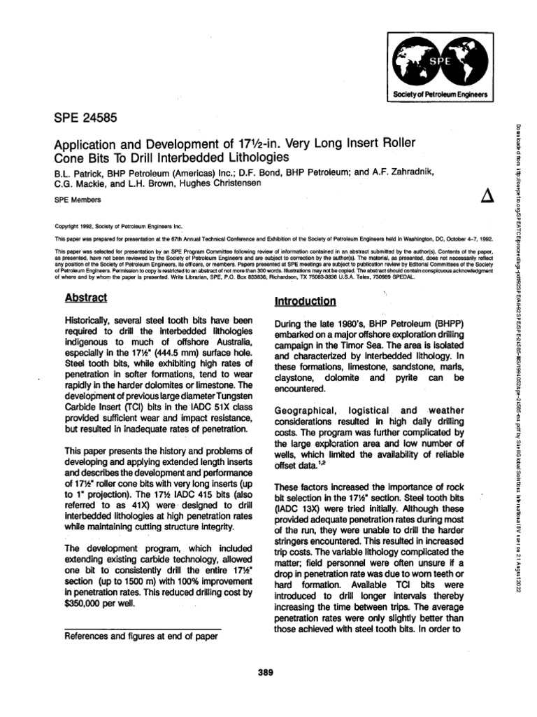 Spe-24585-Ms-Scoop Inserts | PDF | Bending | Stress (Mechanics)