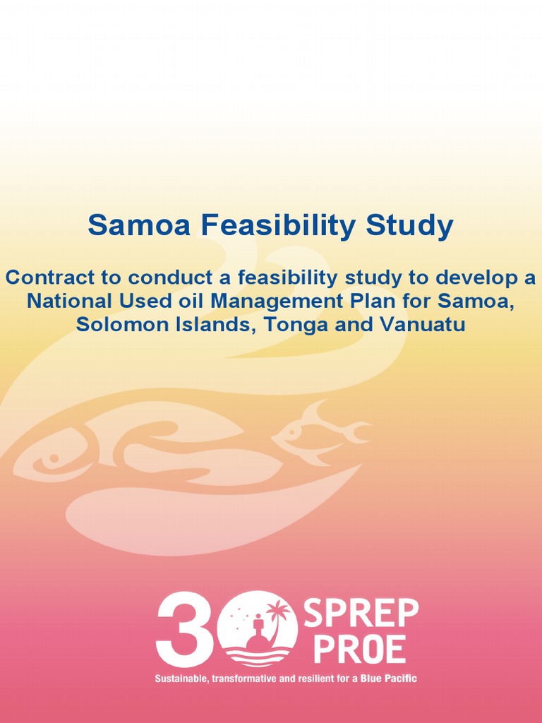 UOMP Feasibility-Study Samoa 0 | PDF | Waste Management | Waste
