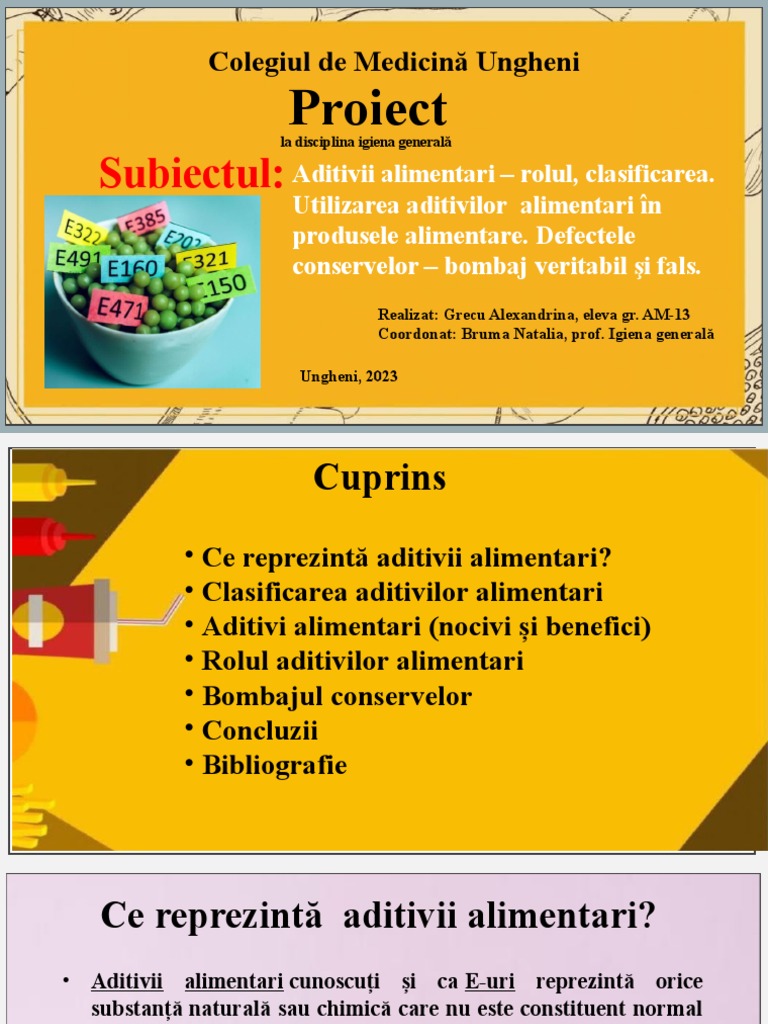 Aditivi Alimentari | PDF