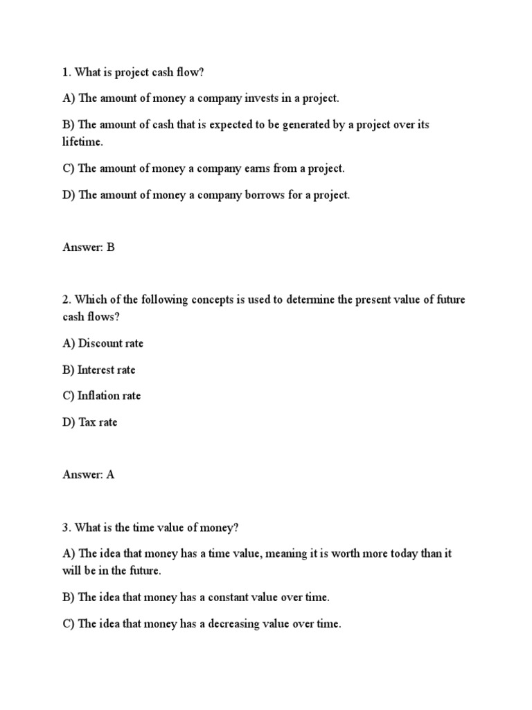 Engineering Economics Mcqs | PDF | Net Present Value | Internal Rate Of ...