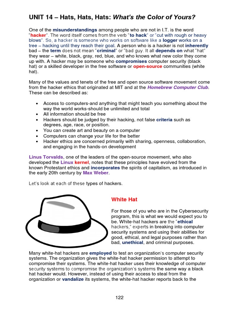Hacker Hat Colors Explained | PDF | Security Hacker | Hacker Culture