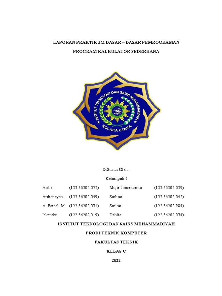 Laporan Program Kalkulator Sederhana | PDF