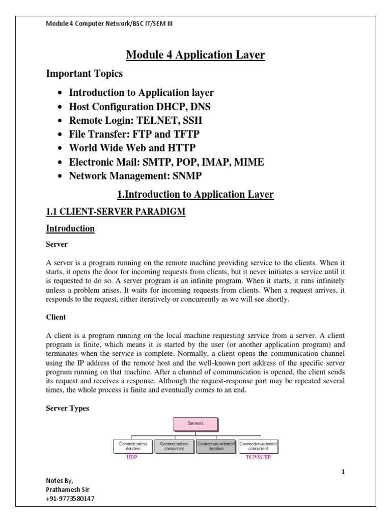 Application Layer Protocols Dhcp Dns Telnet Ssh Ftp Smtp Snmp Pdf Hypertext