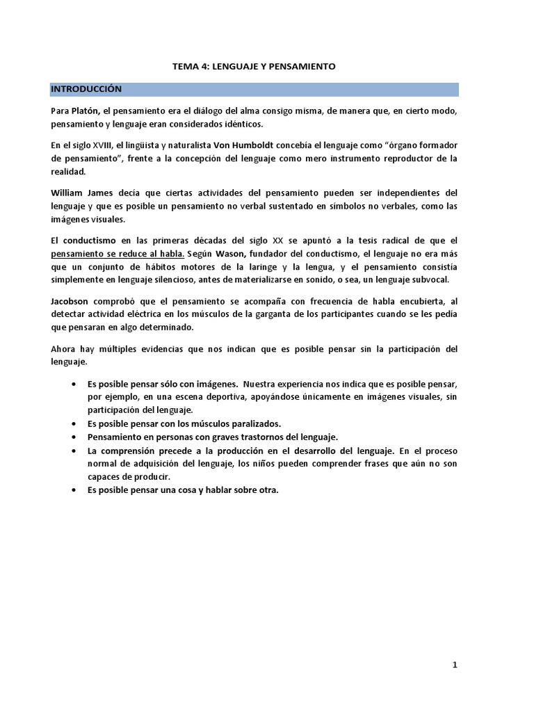 Tema 4 | PDF | Pensamiento | Color