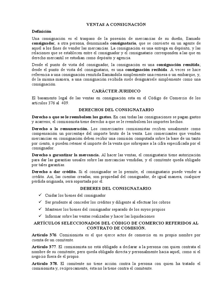 Consignaciones y Ventas A Plazo | PDF | Estado financiero | Estado de resultados