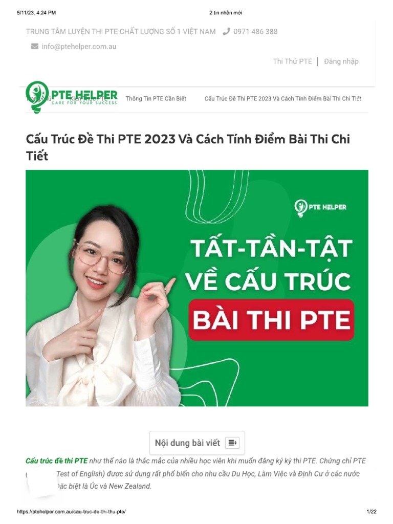 PTE Test Format | PDF