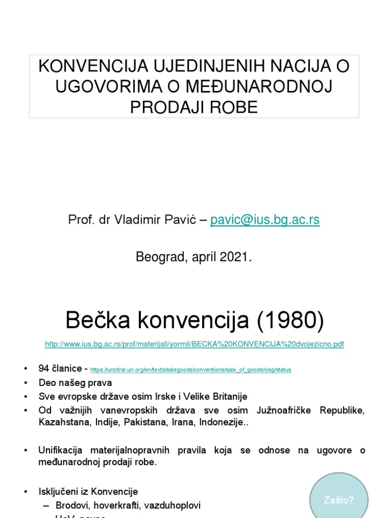 Bečka Konvencija PDF | PDF