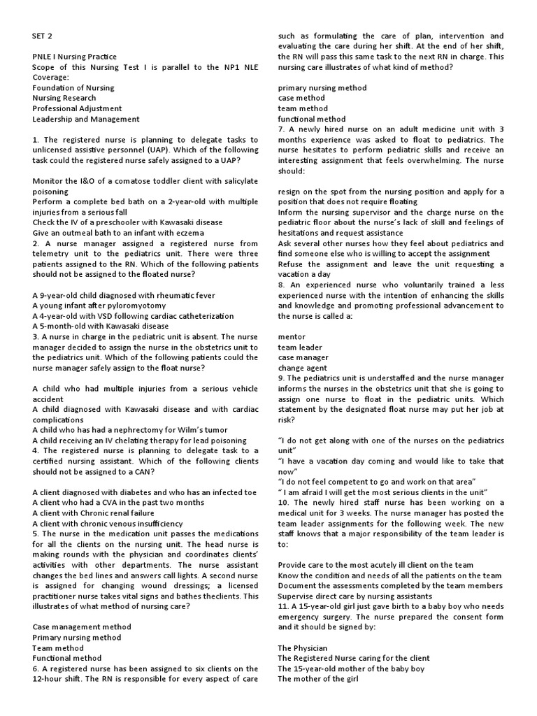 Set 2 | PDF | Nursing | Informed Consent