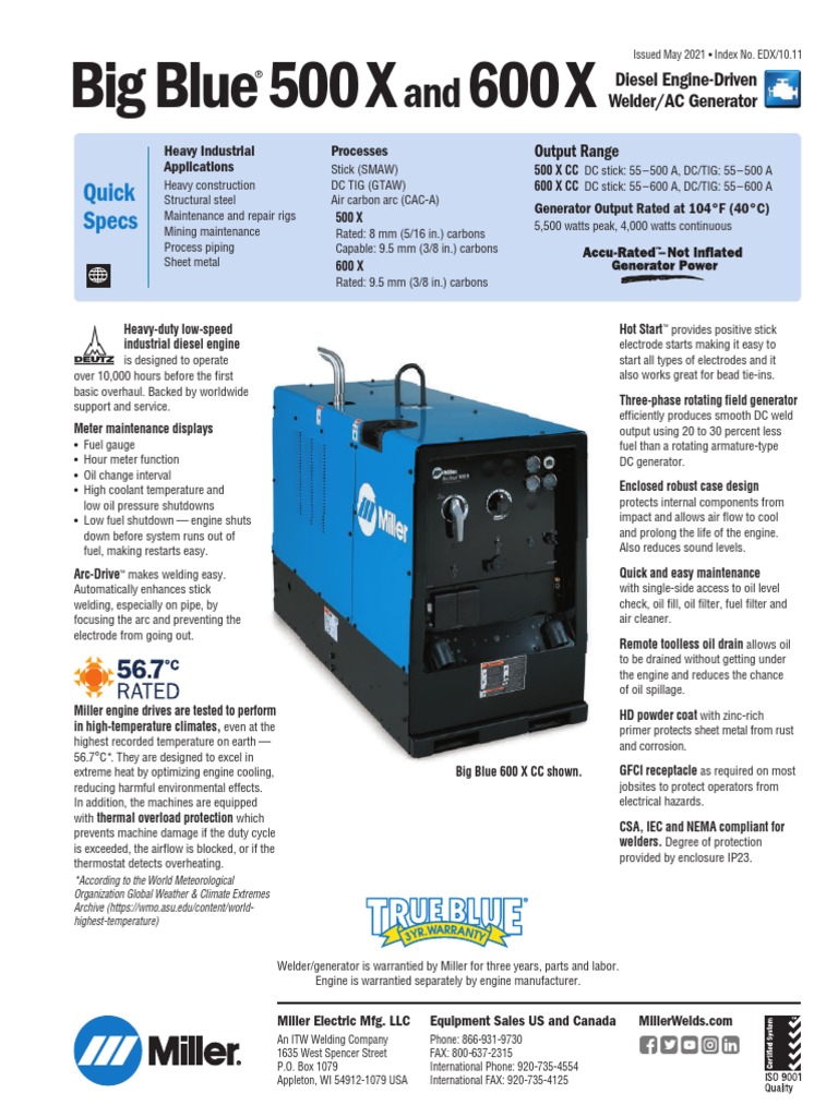 Miller Big Blue 600x | PDF | Electrical Engineering | Physical Sciences