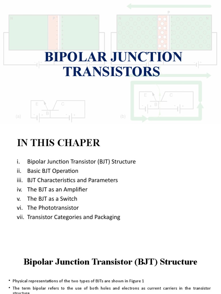 Bipolar Junction Transistors | PDF | Bipolar Junction Transistor | P–N Junction