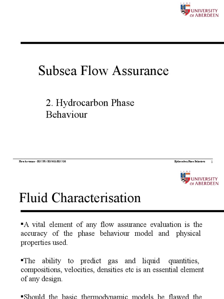 Hydrocarbon Phase Behaviour | PDF | Alkane | Phase (Matter)