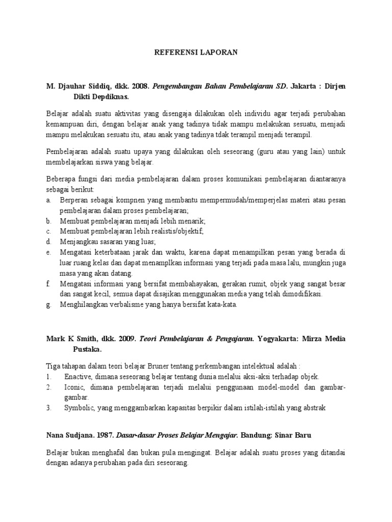 Referensi Laporan | PDF