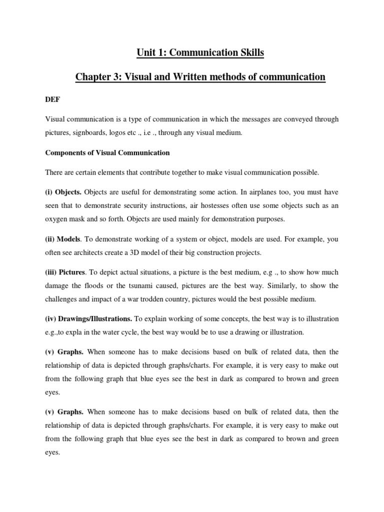 Ch-3 Visual and Written Communication | PDF