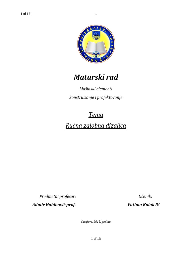 Maturski 1 | PDF