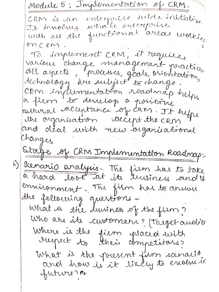 CRM Mod 5 | PDF
