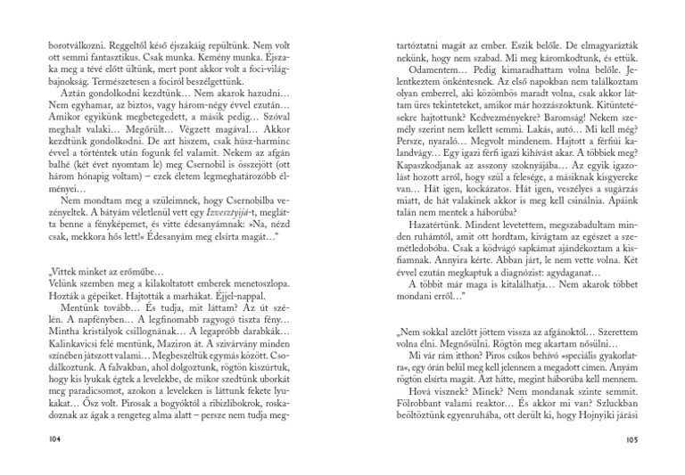 Alekszijevics Csernobili Ima-9 | PDF