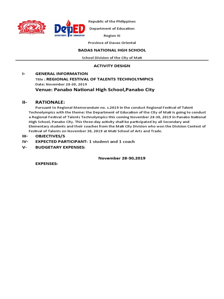 activity design.docx | PDF