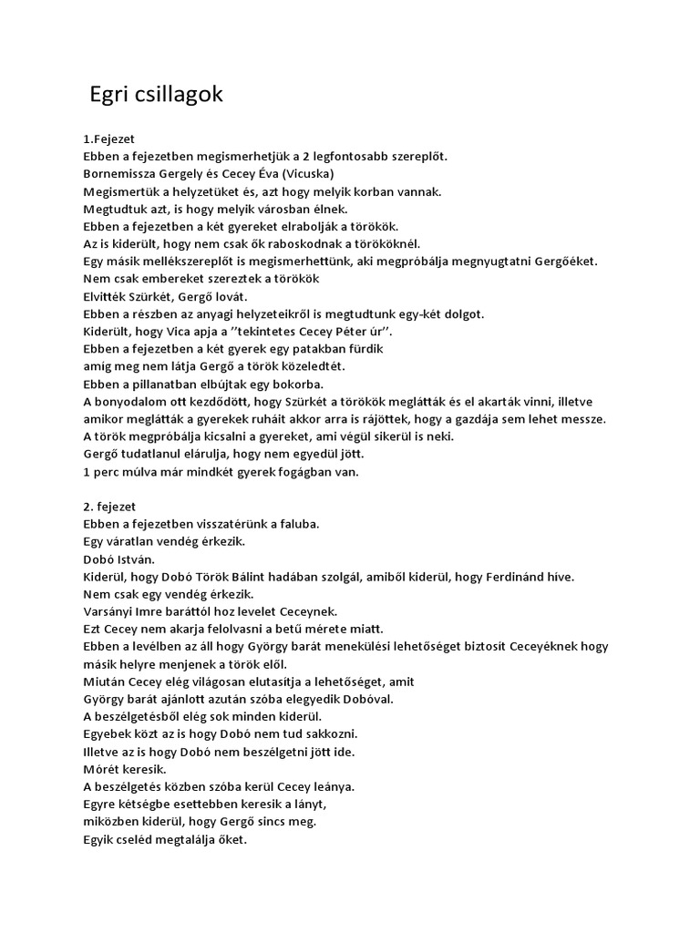 Egri Csillagok 3 Resz 13 Fejezet | PDF