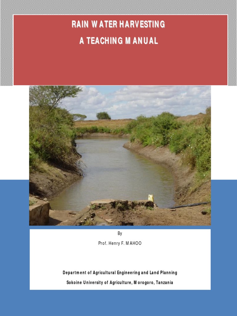 Book02 - RWH Teaching Manual | PDF | Surface Runoff | Soil