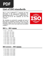 List of ISO Standards PDF | PDF | International Organization For Standardization | Information ...