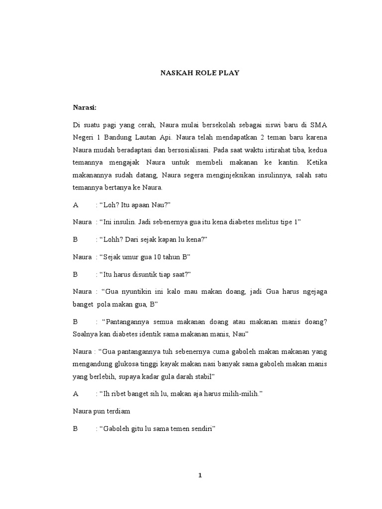 Naskah Role Play Konseling | PDF