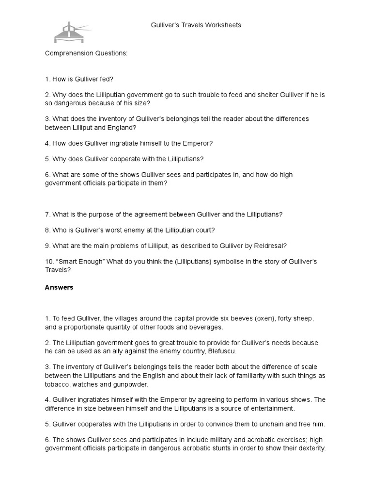 Comprehension Questions - Answers | PDF