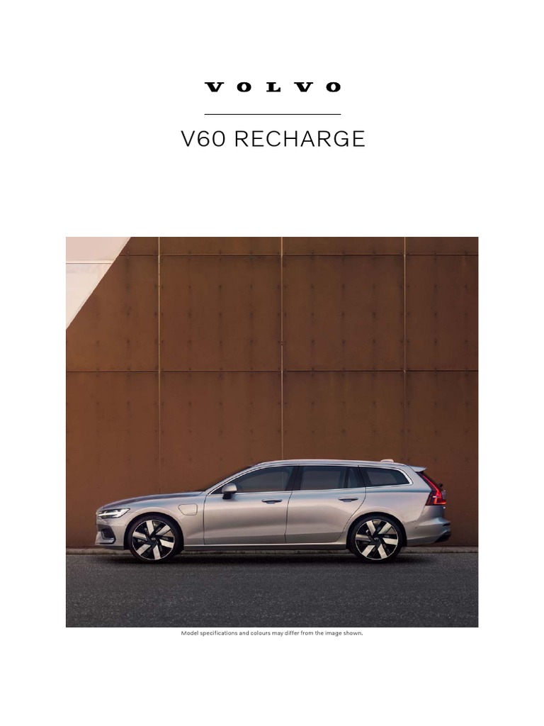 V60 Recharge MY23 201022 PDF | PDF | Plug In Hybrid | Wheeled Vehicles